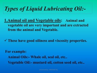 Lubricant | PPTX