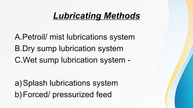 Lubricants | PPT