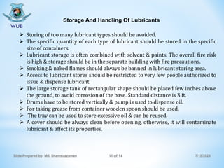 Lubricants used in textile industry | PPTX