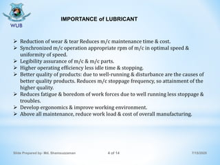 Lubricants used in textile industry | PPTX