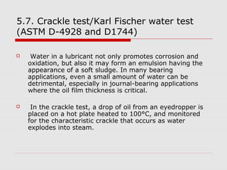 Lubricant testing in thermal power plants | PPT