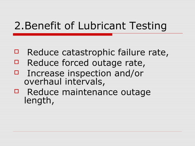 Lubricant testing in thermal power plants | PPT | Chemistry | Science