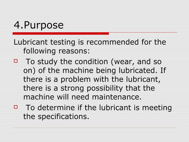 Lubricant testing in thermal power plants | PPT | Chemistry | Science