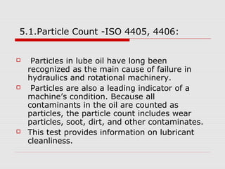 Lubricant testing in thermal power plants | PPT | Chemistry | Science