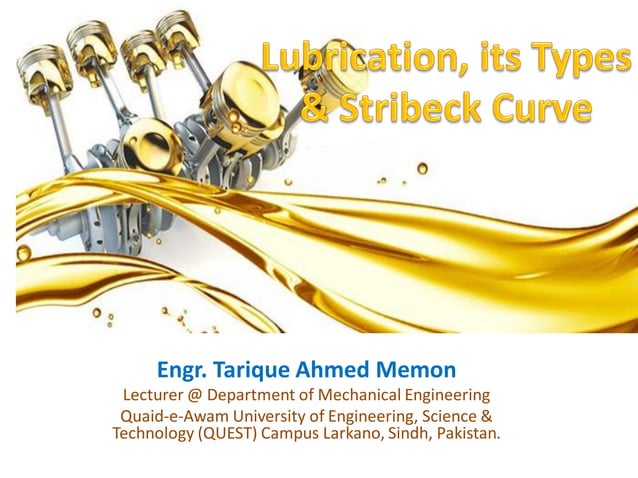 Lubrication,Types & Stribeck Curve | PDF | Physics | Science