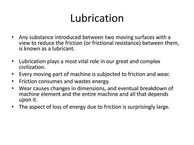 Lubrication,Types & Stribeck Curve | PDF | Physics | Science