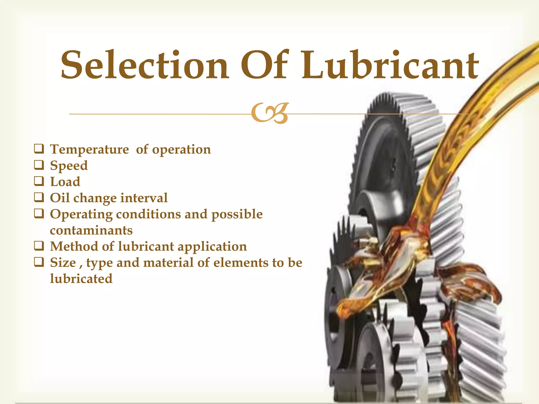 Lubrication | PPTX