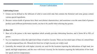 Lubrication and it's types and properties of the libricabt | PDF
