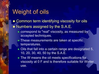 Engine lubricants and lubricating systems.ppt