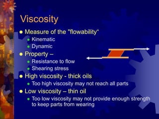Engine lubricants and lubricating systems.ppt