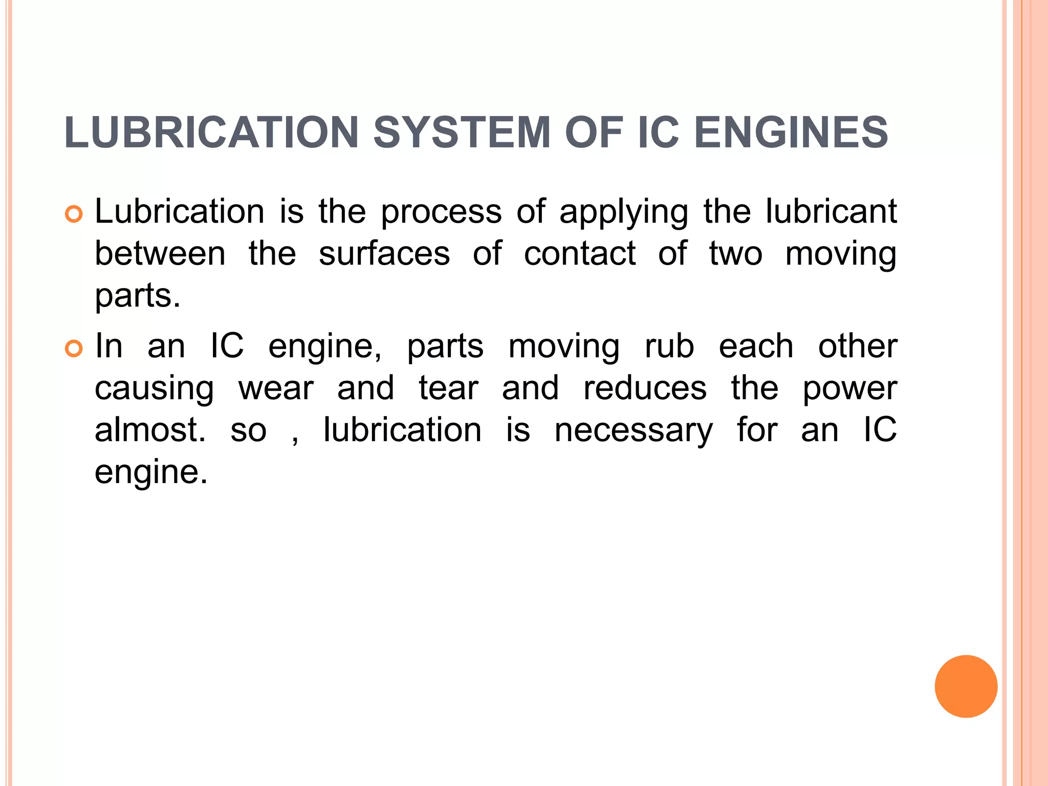 Lubrication and cooling system | PPTX