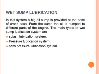 Lubrication and cooling system | PPTX