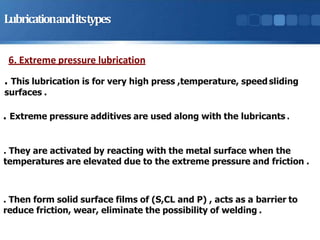 Lubrication | PPTX | Physics | Science