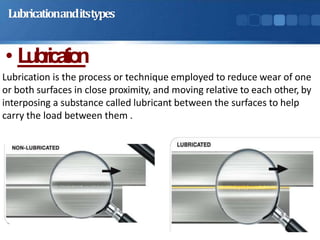 Lubrication | PPTX | Physics | Science