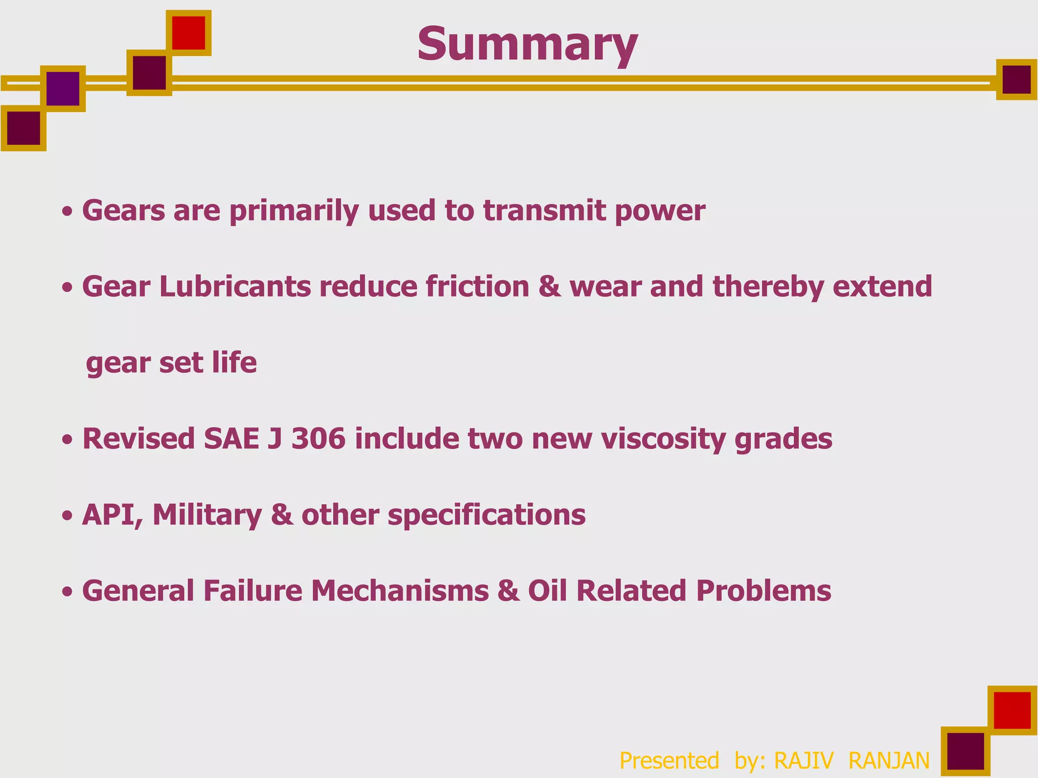 Lubrication in Automotive Gears | PDF