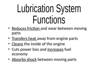 Lubrication System Fundamentals for Engineers | PPTX