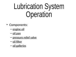 Lubrication System Fundamentals for Engineers | PPTX