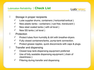 Lubrication Reliability by Lubretec : a 10 step approach to World Class ...