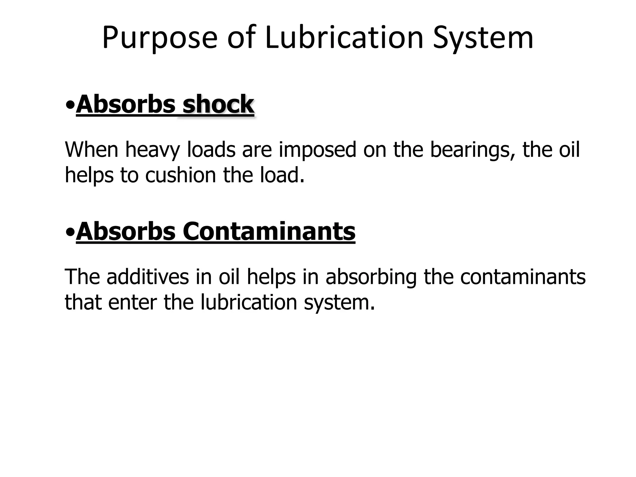 Lubrication system for an automobile | PDF