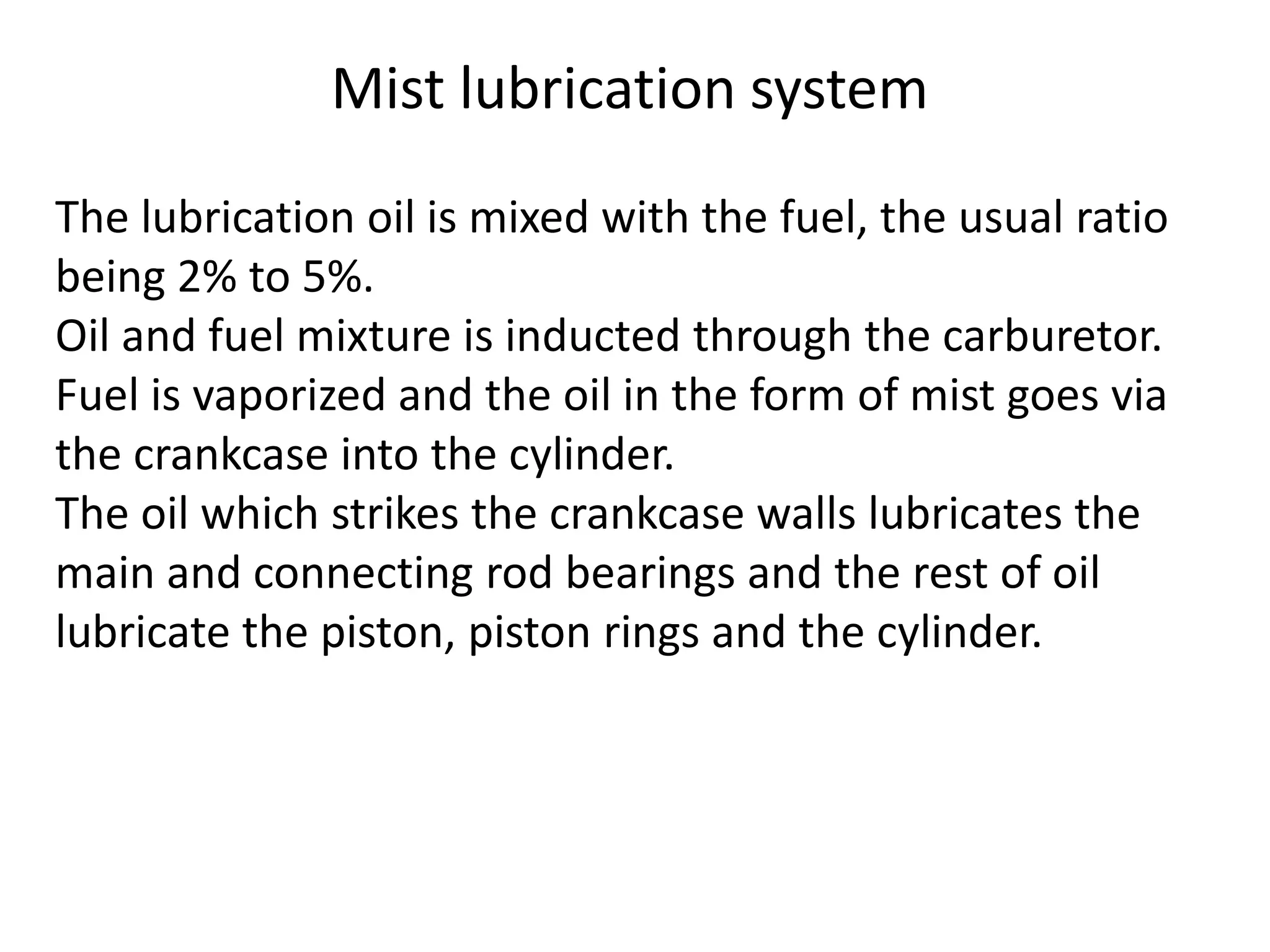 Lubrication system for an automobile | PDF