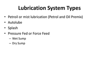 Lubrication system for an automobile | PDF