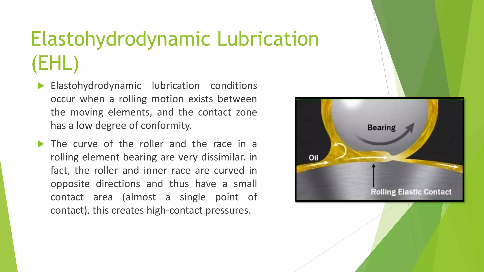 Lubrication theories ( regimes of lubrication) and effect of ...