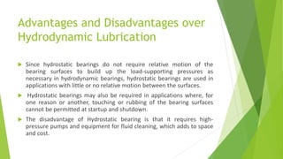 Lubrication theories ( regimes of lubrication) and effect of temperature and pressure on ...