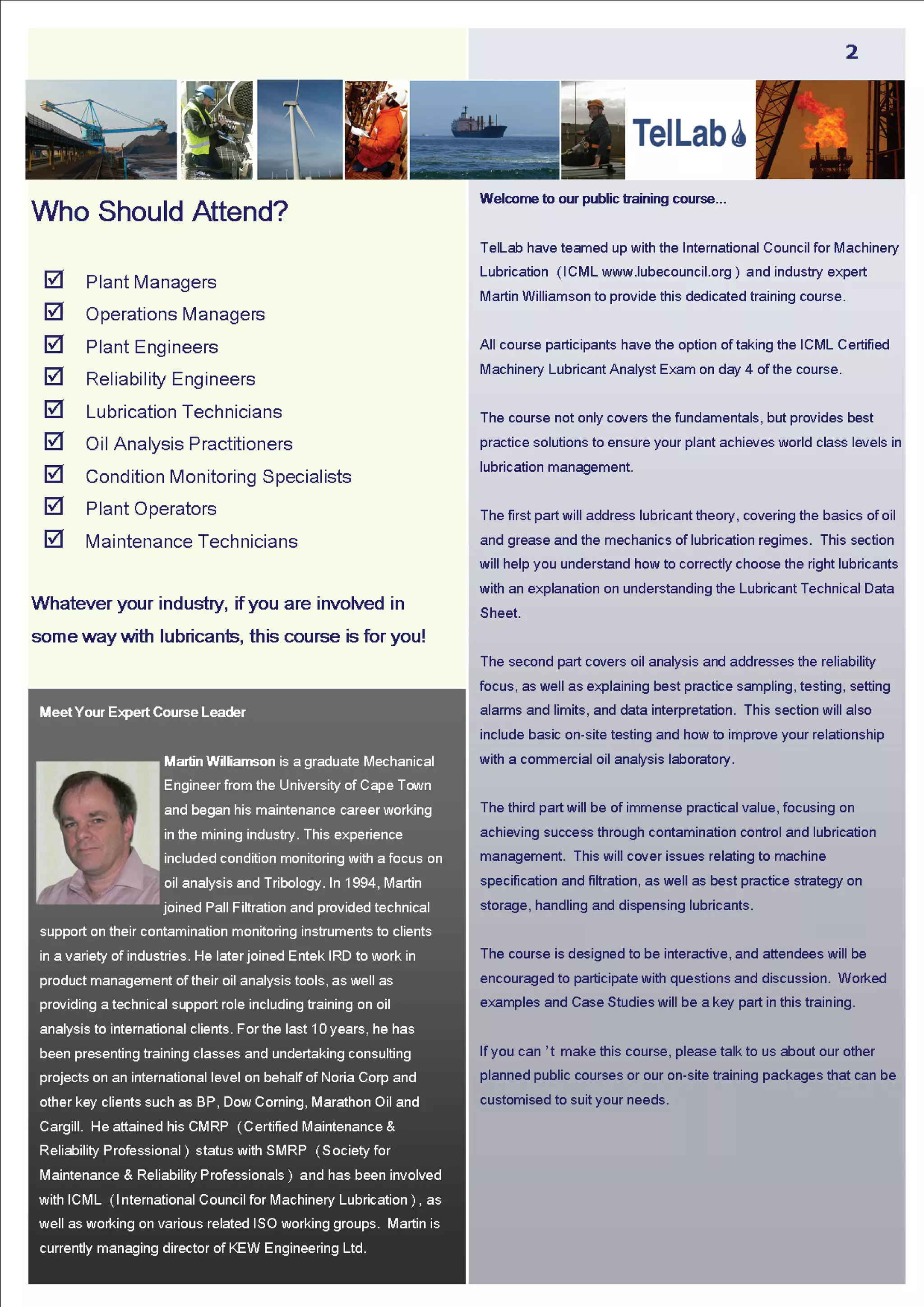 Lubrication Training - Mastering in Lubrication Management - TelLab | PDF