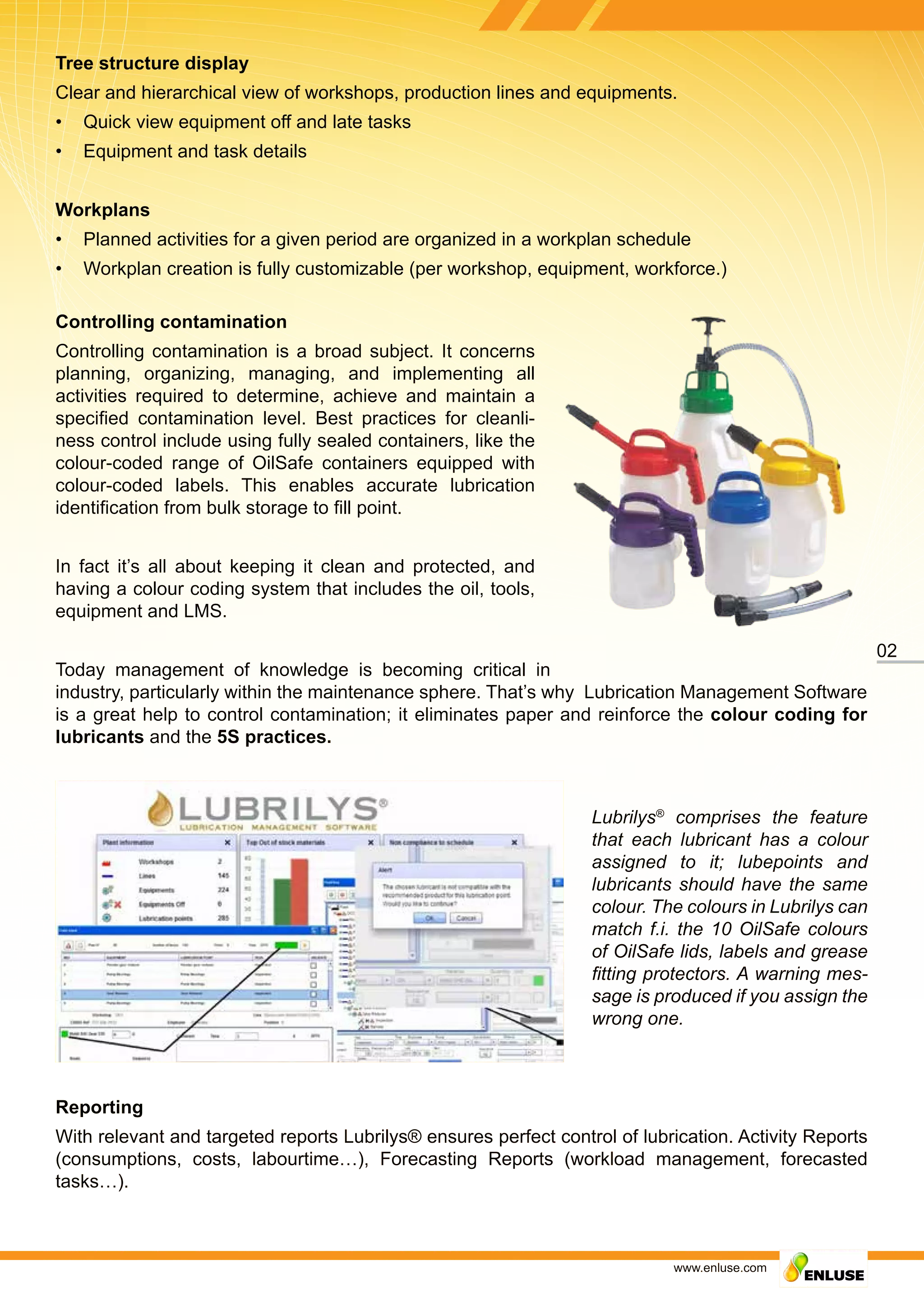 LUBRILYS - LUBRICATION MANAGEMENT SOFTWARE | PDF