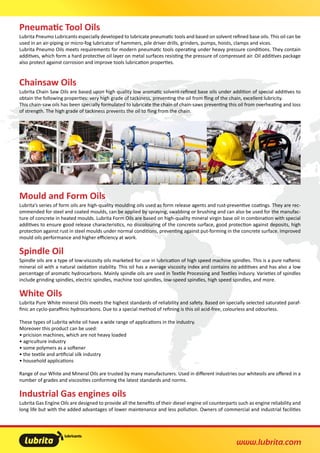 LUBRITA Europe B.V. brochure - industrial lubricants | PDF