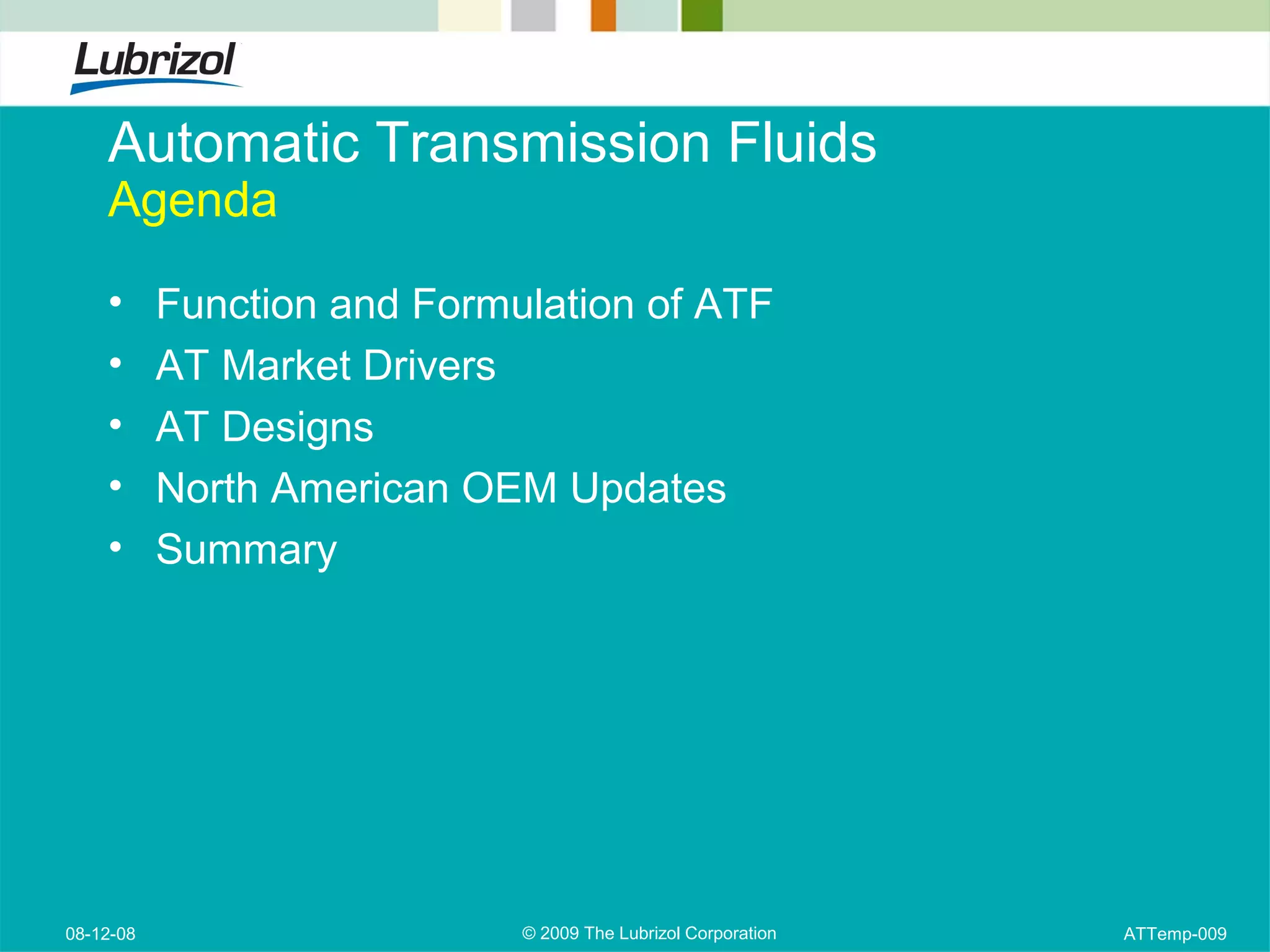 Lubrizol atf | PPT