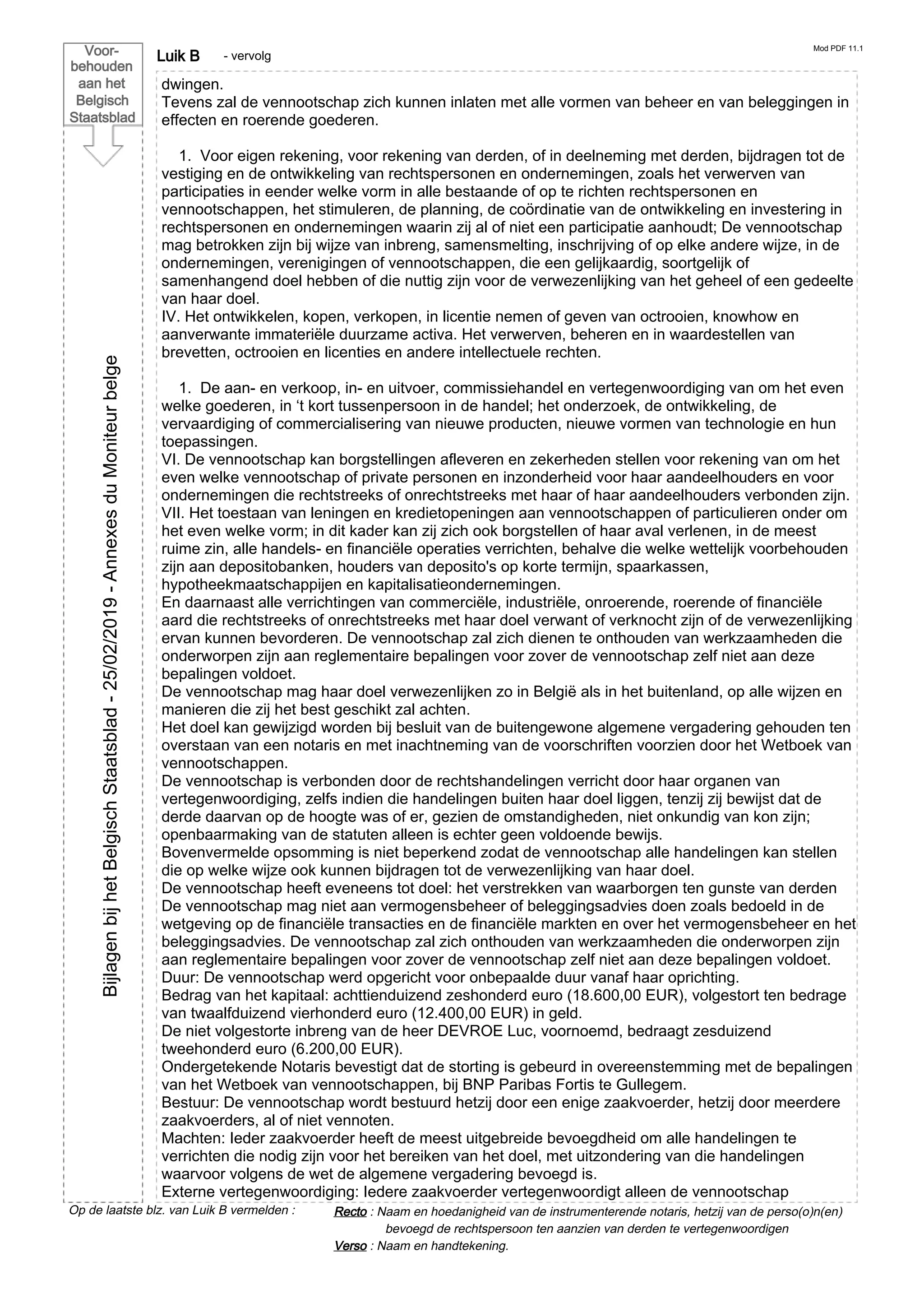 Luc Devroe richt LUDEFOOT op | PDF