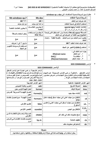 dos fundamentals | PDF