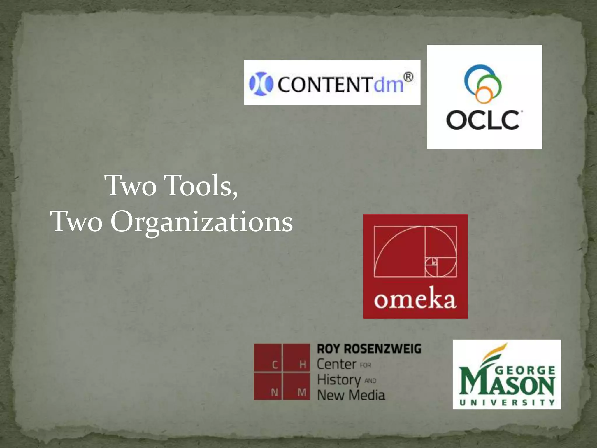 Digital Collection Management with CONTENTdm and Omeka | PPTX