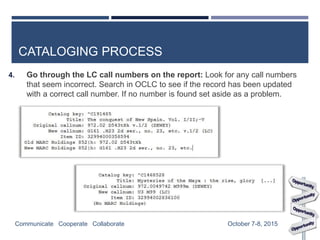 Navigating Reclassifying from Dewey to LC: Reclass Rehash | PPTX ...