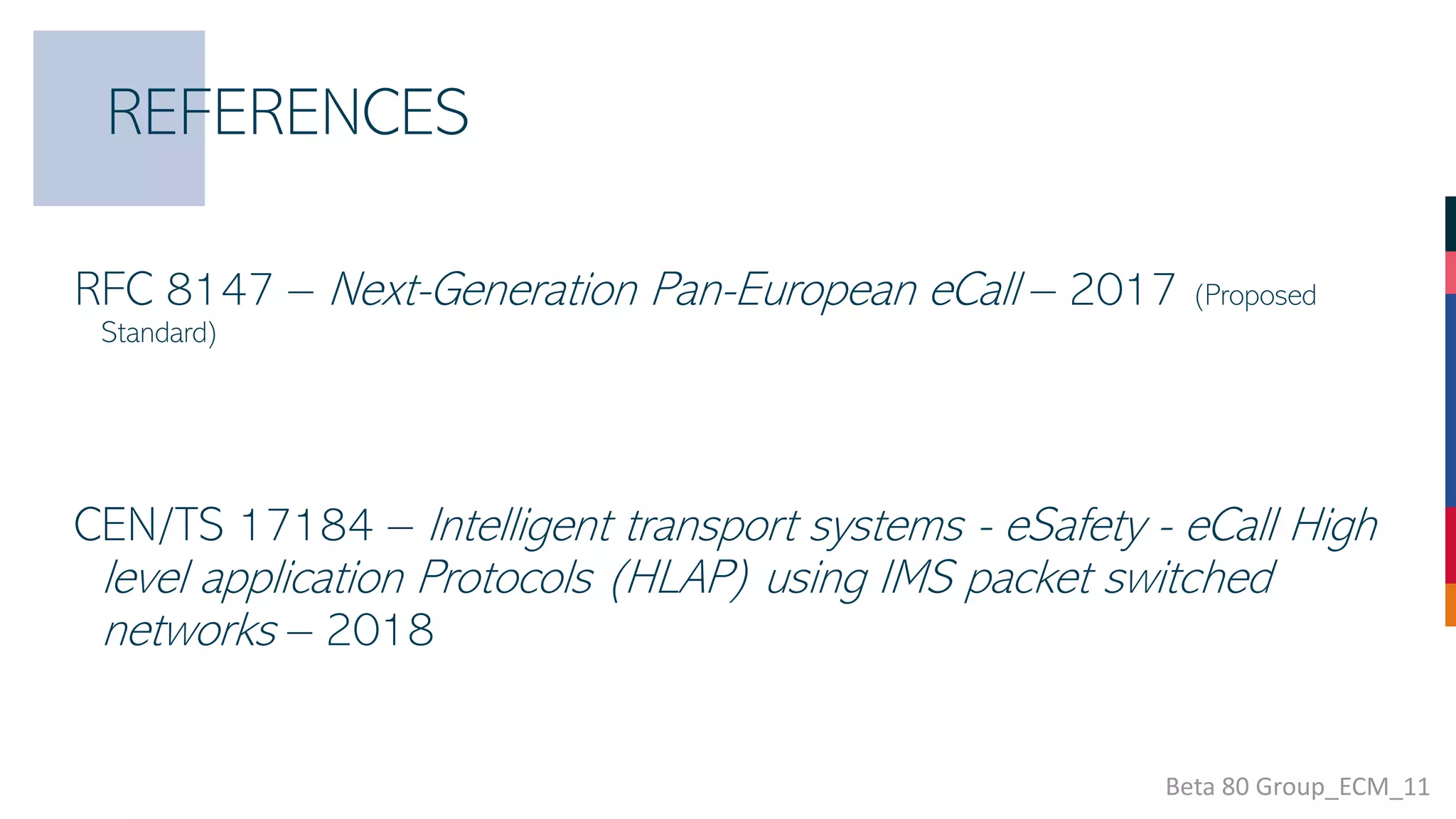 Next Generation eCall (1/3) | PPT