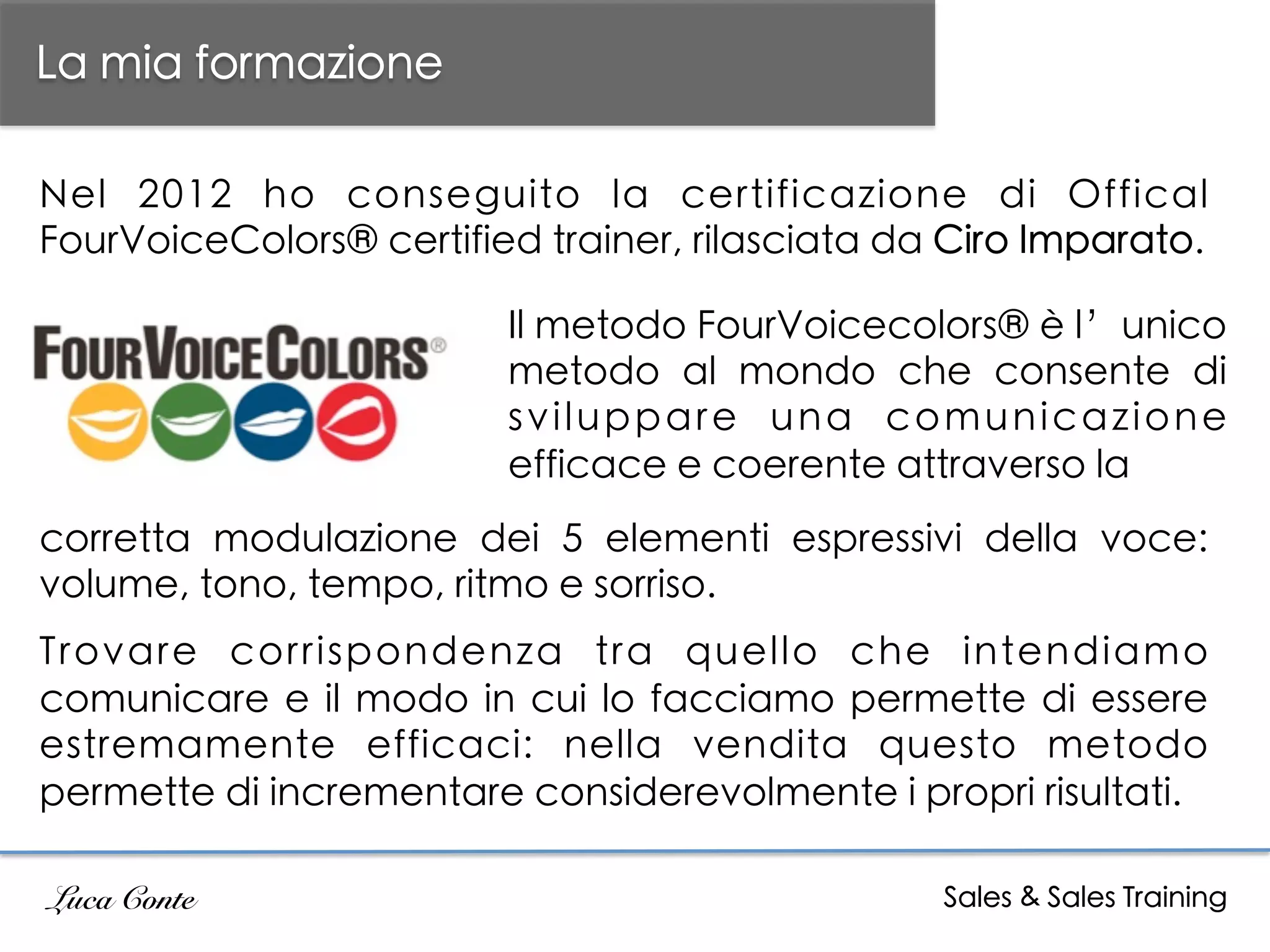 Luca Conte_ Sales & Sales Trainer | PDF