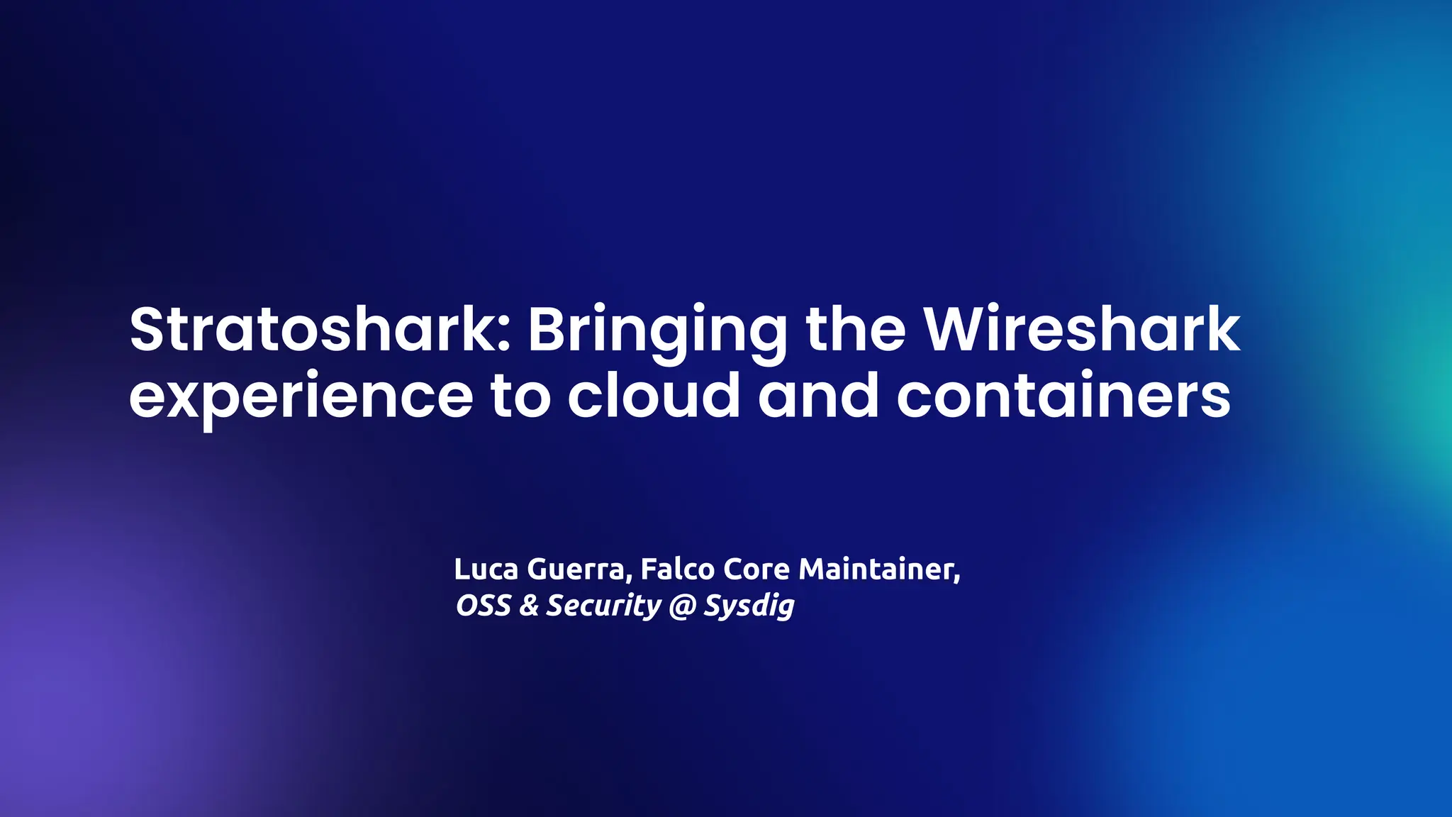 stackconf 2025 | Stratoshark: Bringing the Wireshark experience to cloud and containers by Luca ...