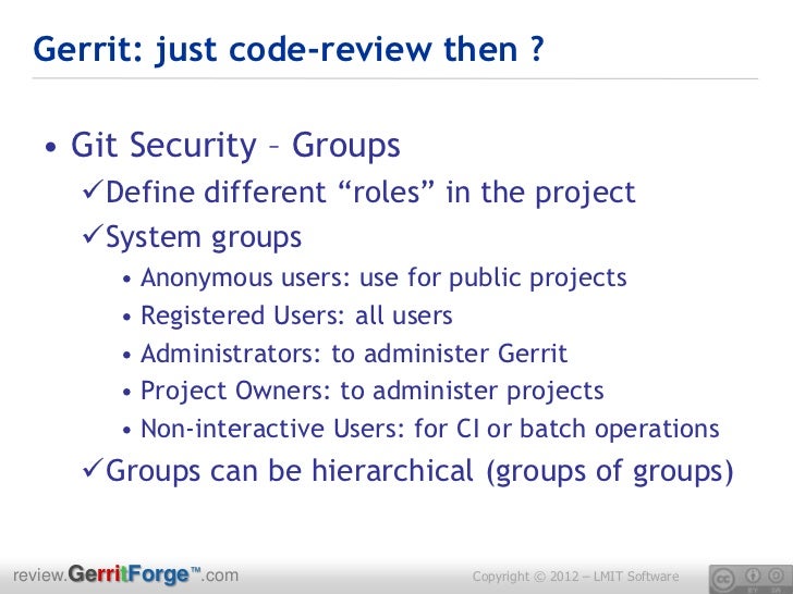 Gerrit Code Review