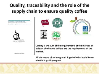 Quality, traceability and the role of the supply chain to ensure ...