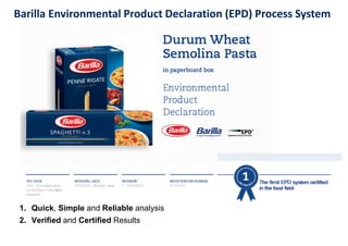 Barilla Sustainable Farming: a Smart Agriculture Tool in the Climate Change Era | PDF