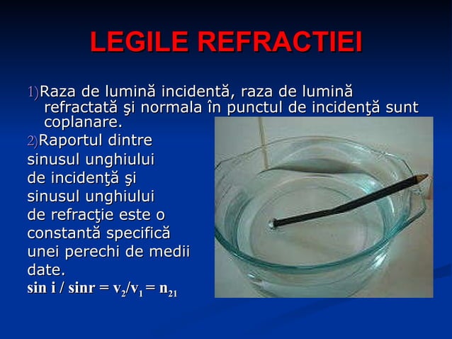 Luca RăZvan Reflexia șI RefracțIa Luminii | PPT