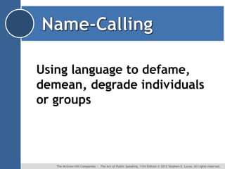 Ethics & Public Speaking in Society Modeling 4 | PPT