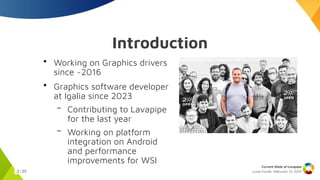 Current state of Lavapipe: Mesa's software renderer for Vulkan | PDF