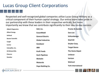 Lucas Group Military | PPT