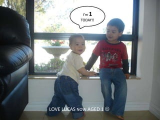 Lucas 1st birthday party thank you | PPT