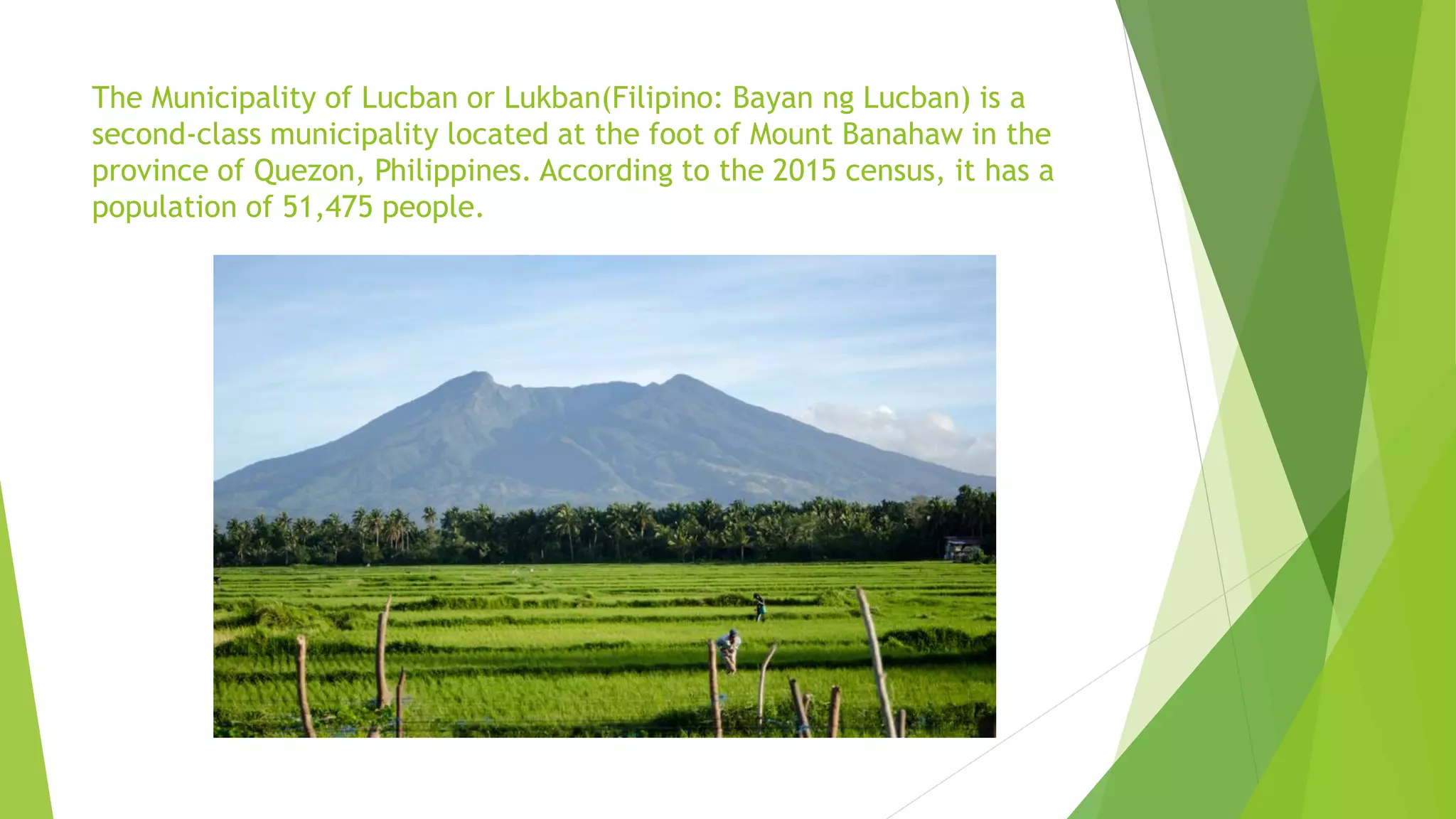 Geography: LUCBAN, Quezon | PPTX