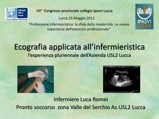 Ecografia applicata all'infermieristica | PPTX