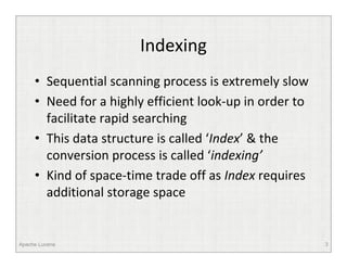Lucene, Apache | PPT