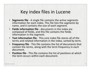 Lucene, Apache | PPT